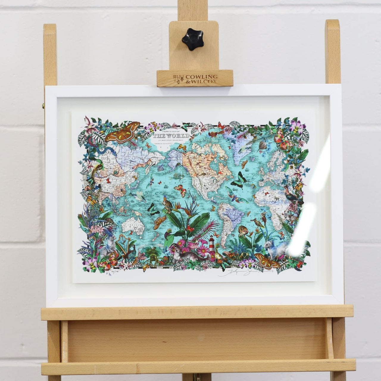 Mercator's Projection World Map - Framed Artwork | Kristjana S Williams ...