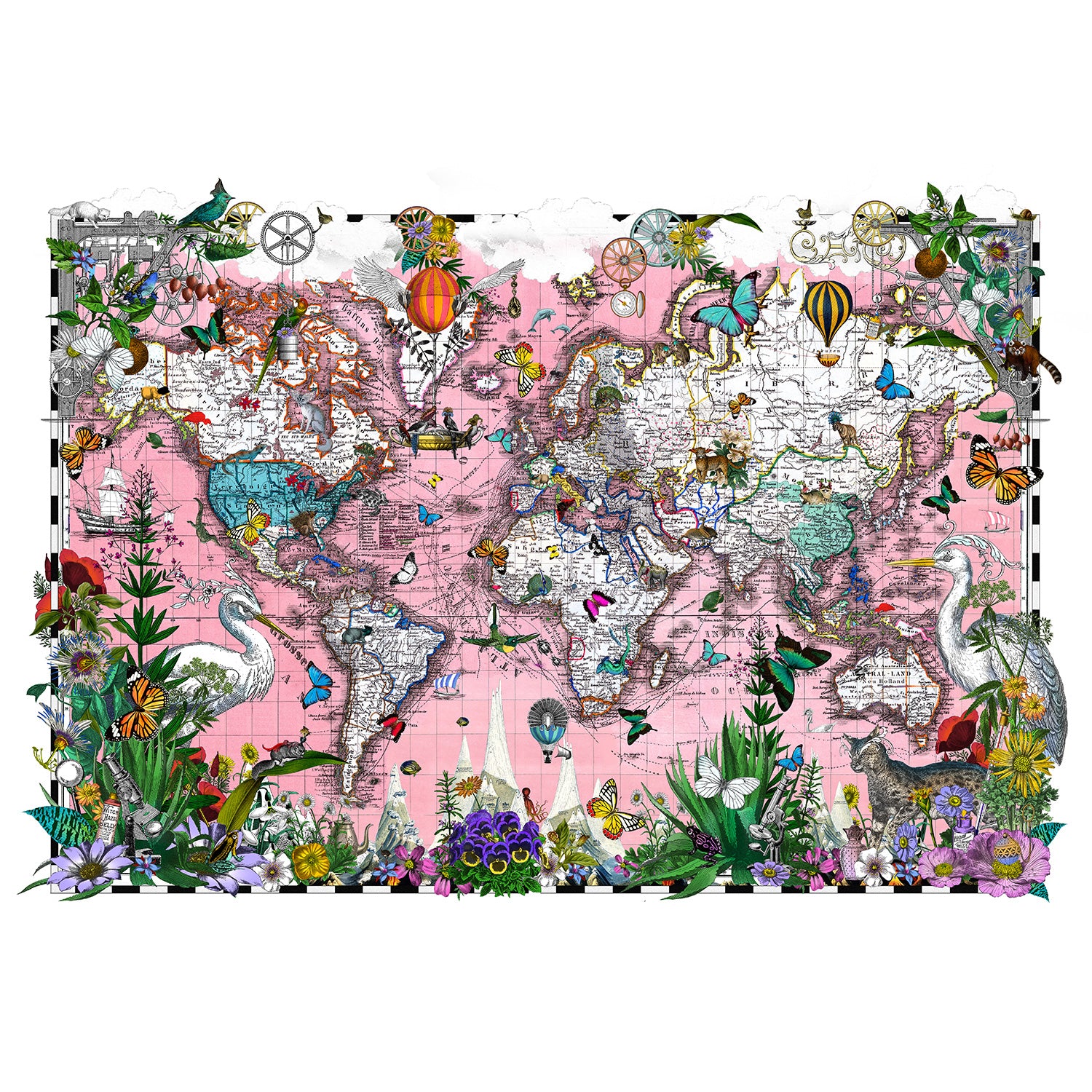 Bleika Herbalist Healing Map - Art Print | Kristjana S Williams Studio