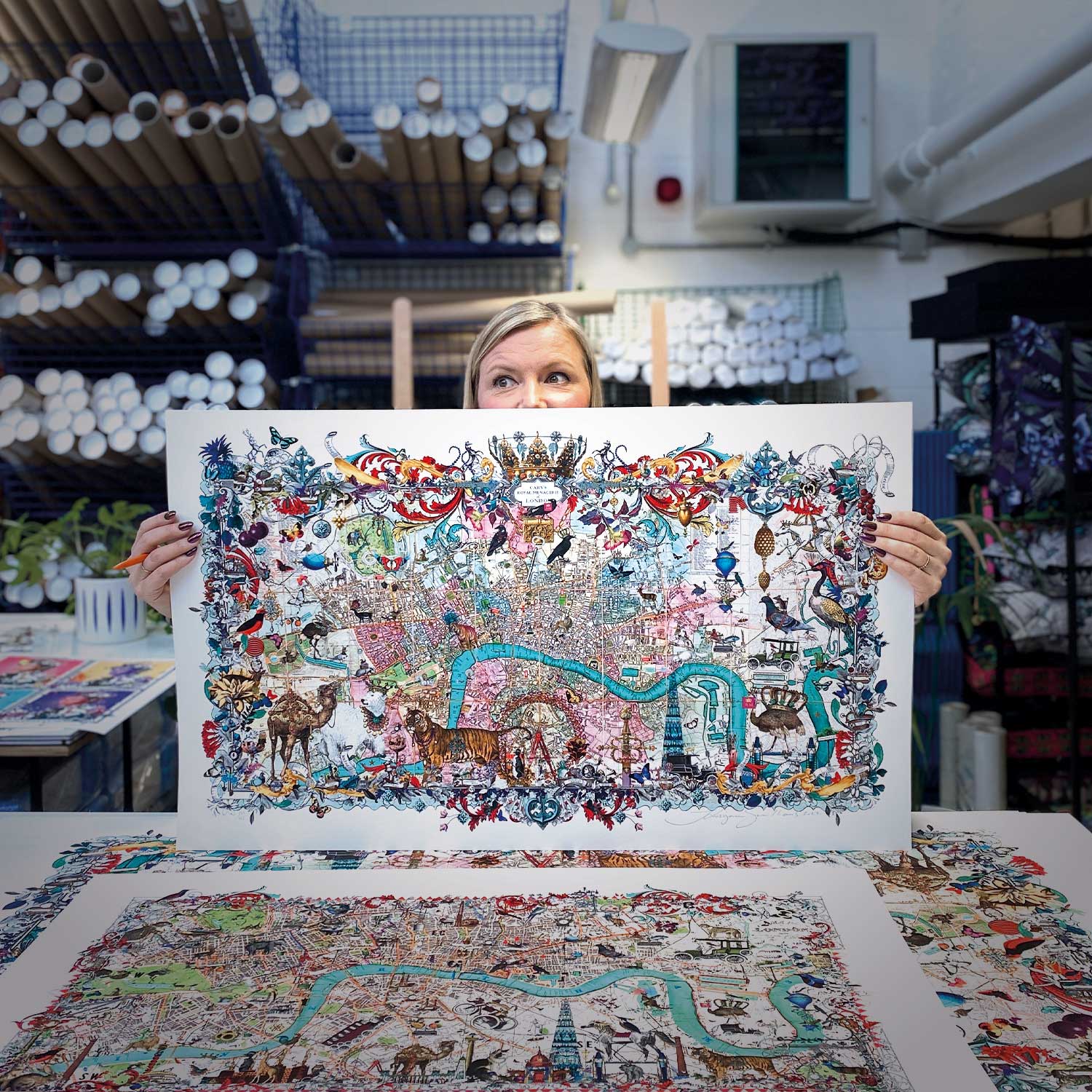 Royal Menagerie - Cary's London - Art Print | Kristjana S Williams Studio