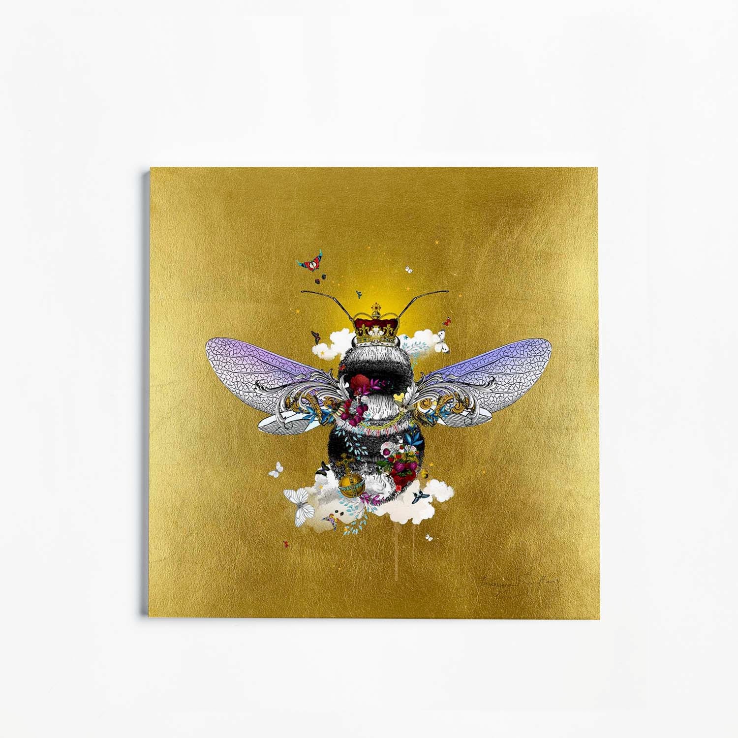Golden Majestic Bee | Art Print | Kristjana S Williams– Kristjana S ...
