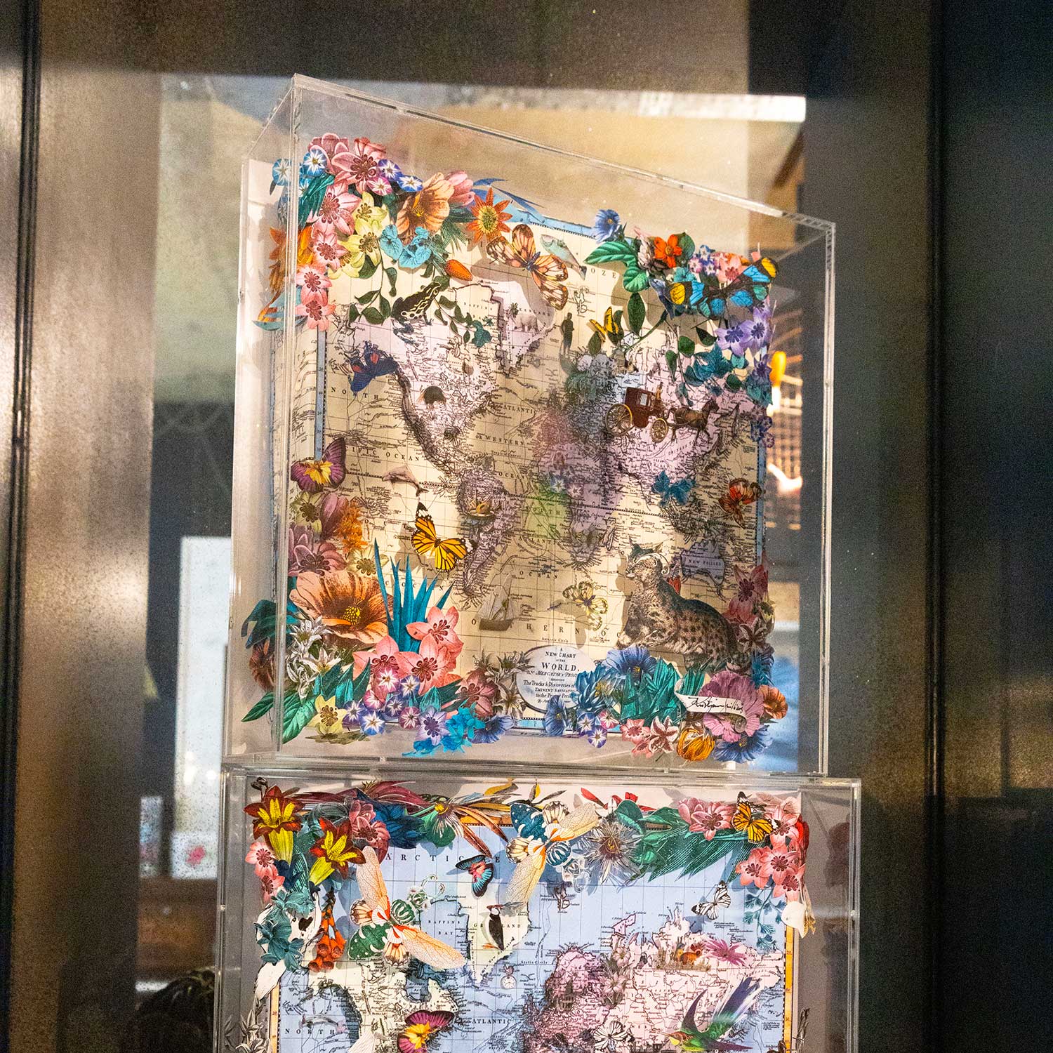 Globe Trotters Floating Maps - Original Artwork | Kristjana S Williams ...