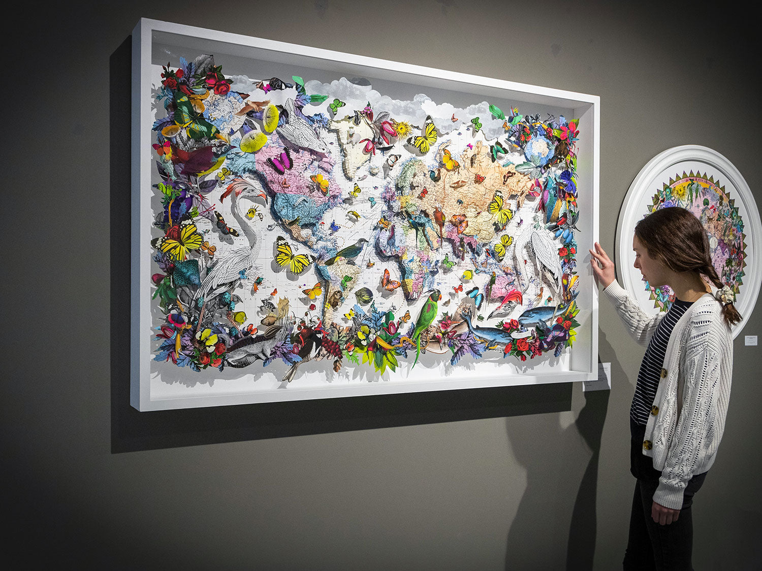 Litríkt Líf - World Map - Original Artwork | Kristjana S Williams Studio