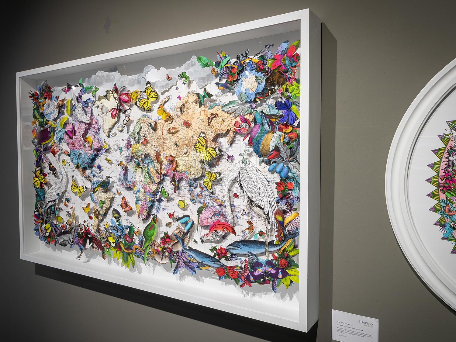 Litríkt Líf - World Map - Original Artwork | Kristjana S Williams Studio