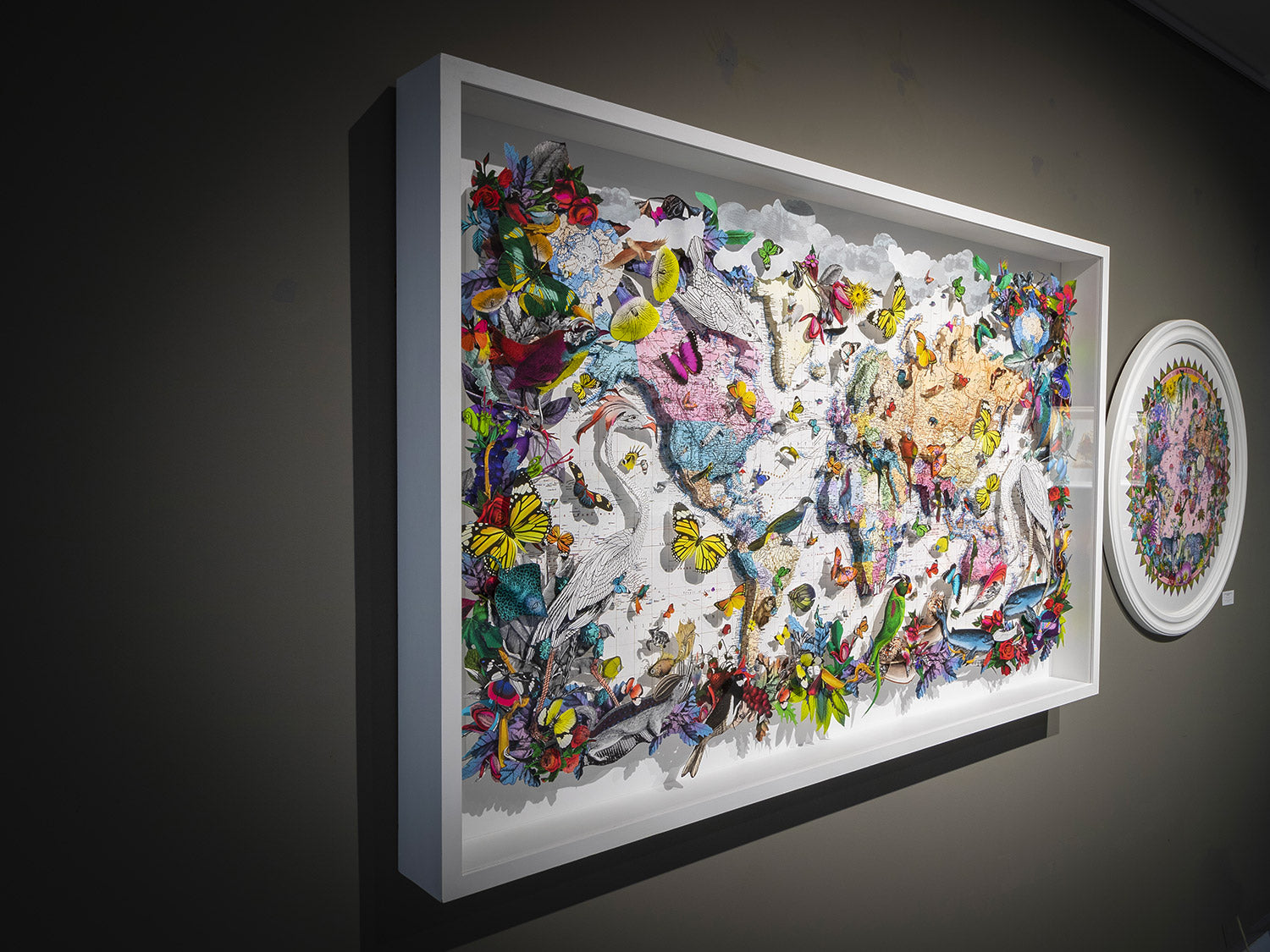 Litríkt Líf - World Map - Original Artwork | Kristjana S Williams Studio