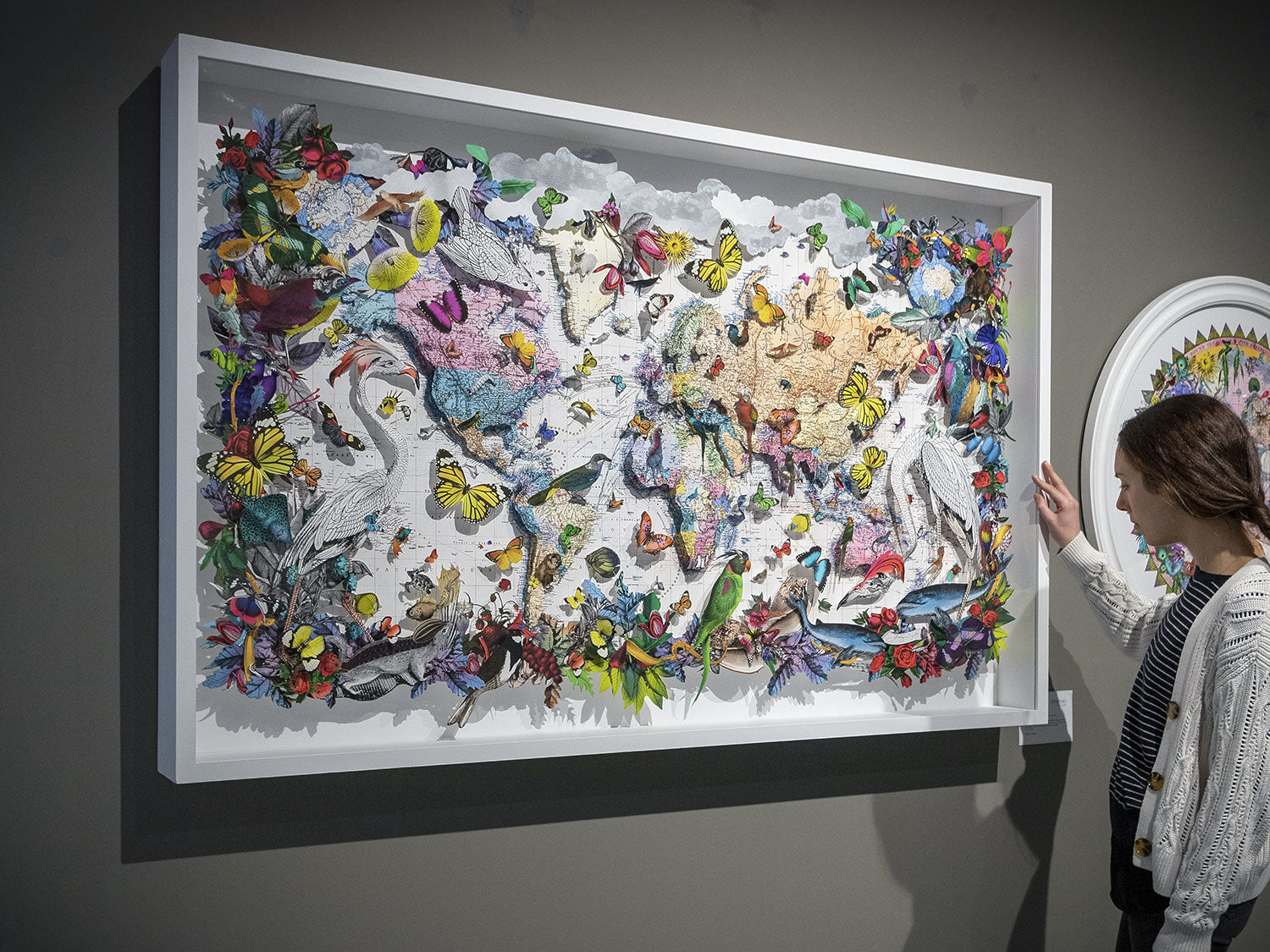 Litríkt Líf - World Map - Original Artwork | Kristjana S Williams Studio