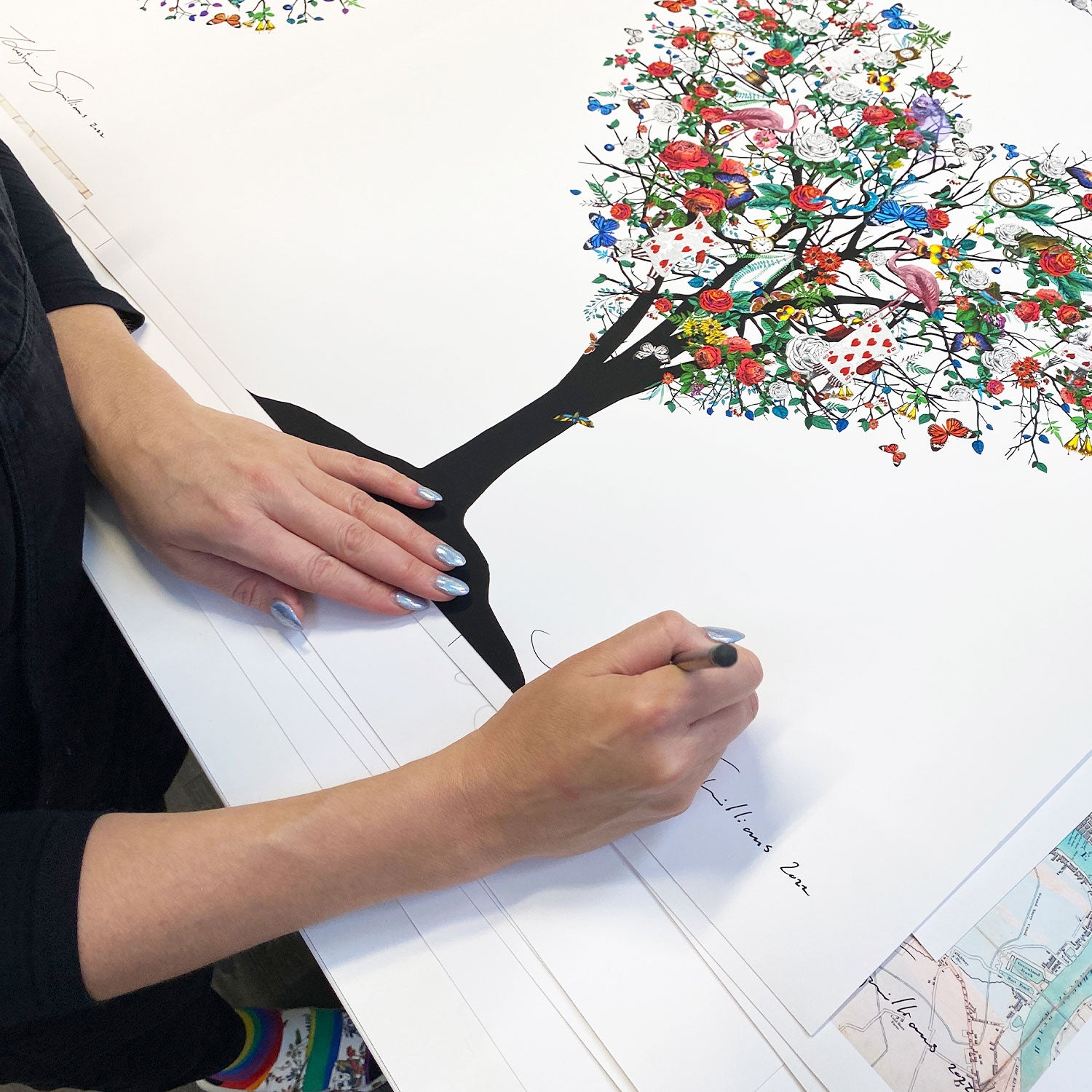 Red Rose Heart - Alice Tree - Art Print | Kristjana S Williams Studio