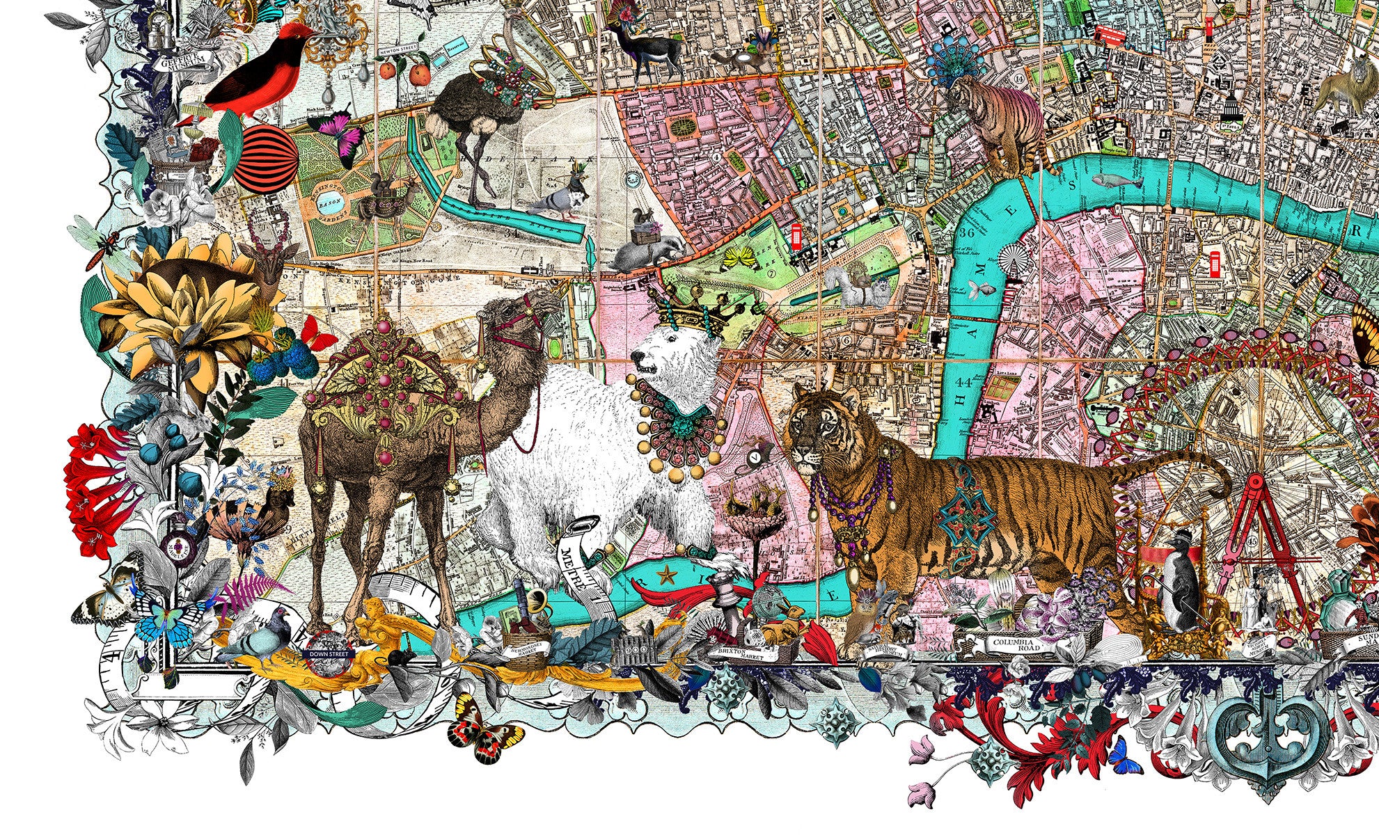 Royal Menagerie - Cary's London - Art Print | Kristjana S Williams Studio