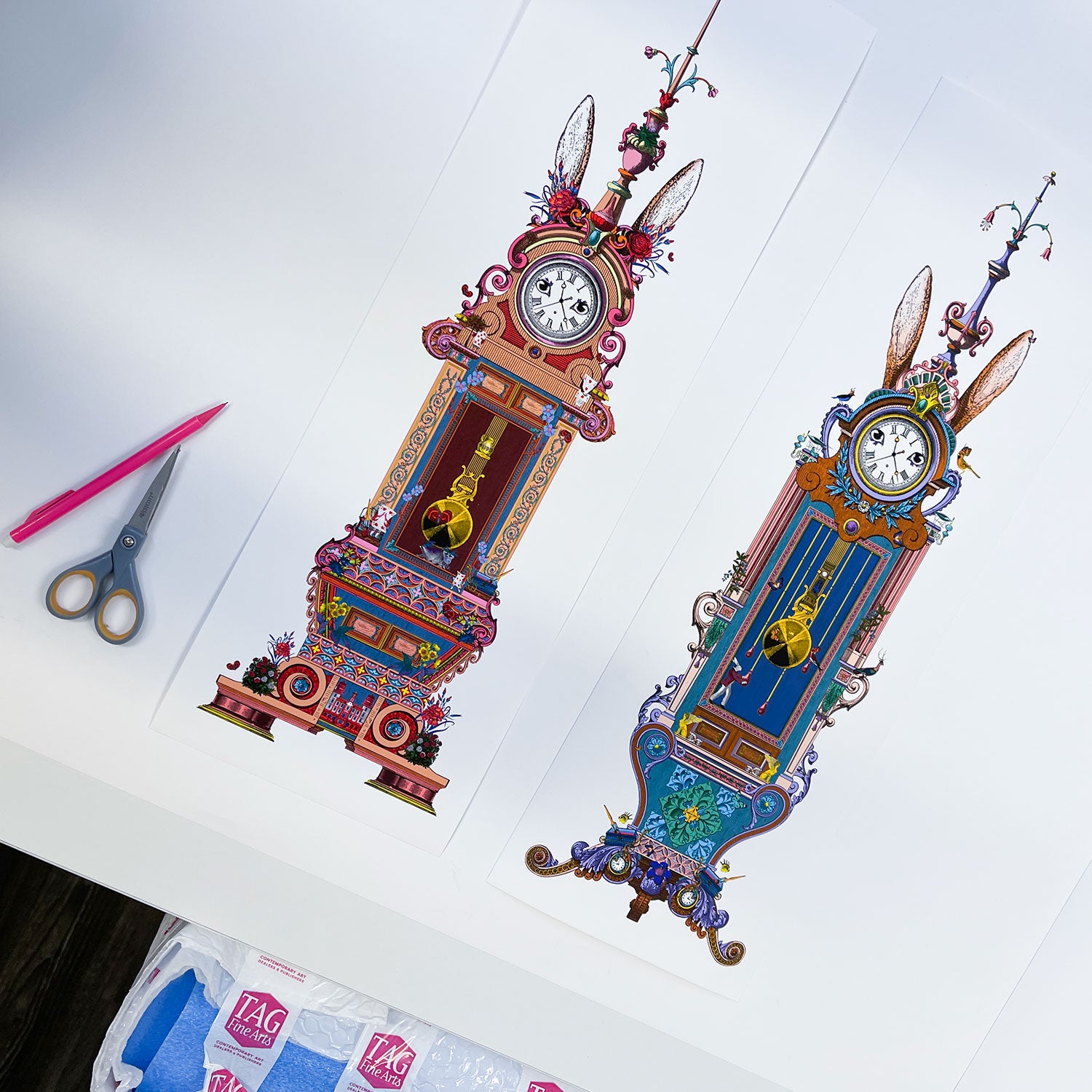 Grandmother Wonderland Clock - Art Print | Kristjana S Williams Studio